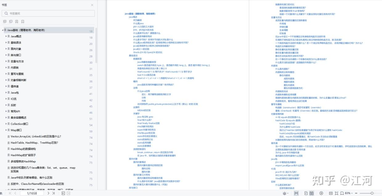 从GitHub火到了知乎！共计1658页的《Java岗面试核心MCA版》，拿走不谢 - 知乎