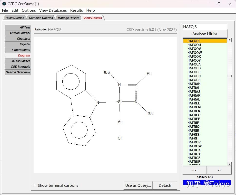 CCDC ConQuest晶体结构检索案例7(Refcode) - 知乎