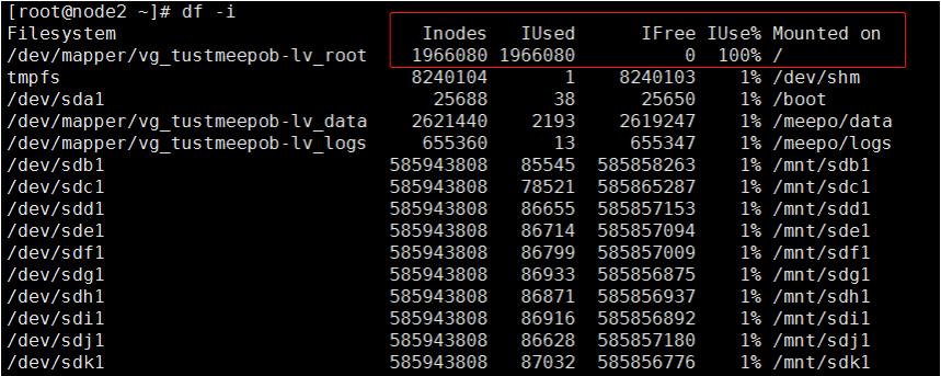 Linux中inode使用率满了解决办法( inode节点满处理方法) - 知乎