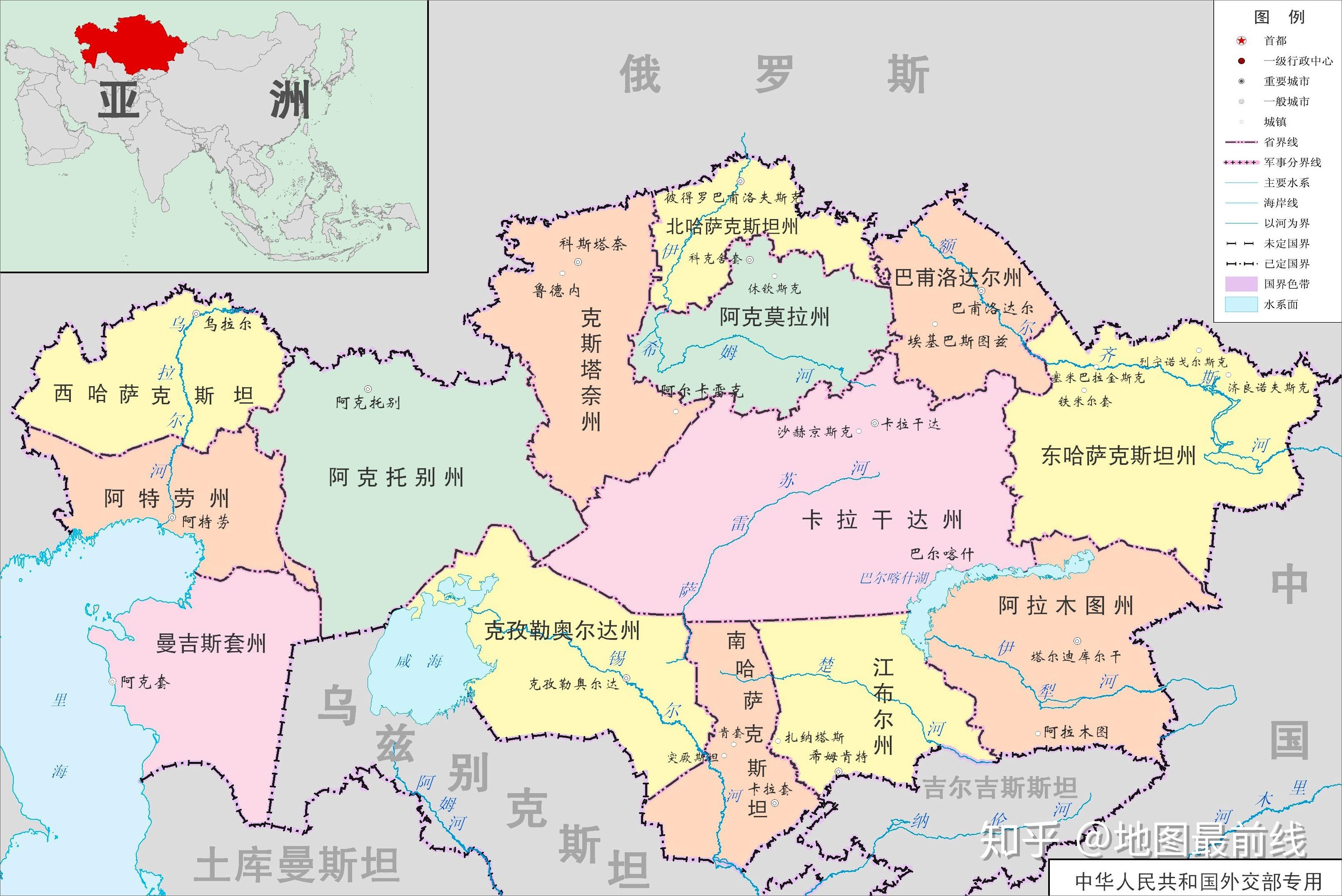 外交部专用各国一级行政区地图 - 知乎