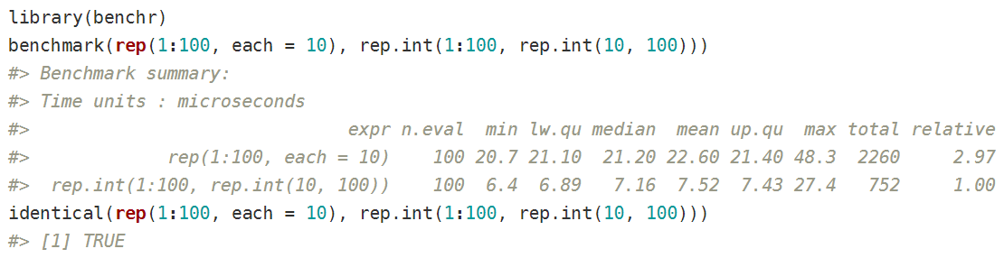 R语言代码性能测试包精选（Code:benchmark） - 知乎