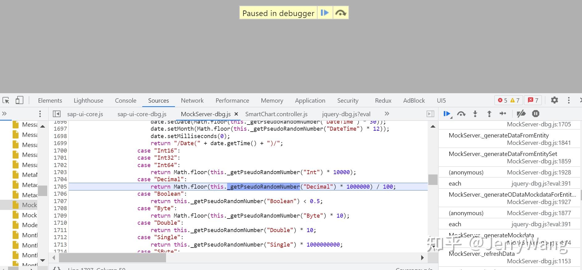 SAP UI5 Mock Server 在响应 OData 请求时的单步调试 - 知乎