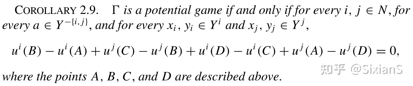 Potential Function/Potential Games/势博弈/势函数-学习笔记 - 知乎
