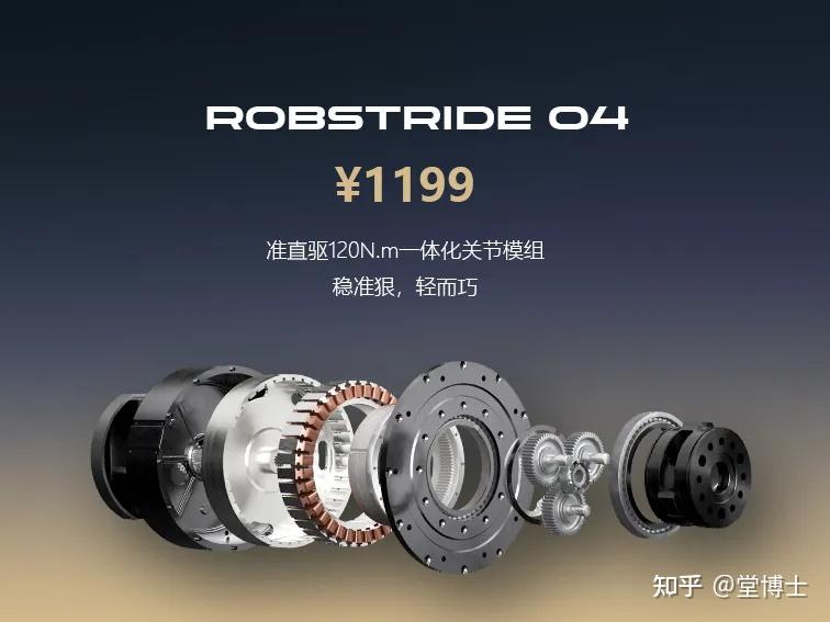 前小米团队技术大牛放出王炸 首推峰值扭矩120Nm关节电机 零售价1199元 1台起定 - 知乎