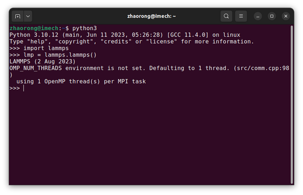 LAMMPS 软件的安装与运行 - 知乎