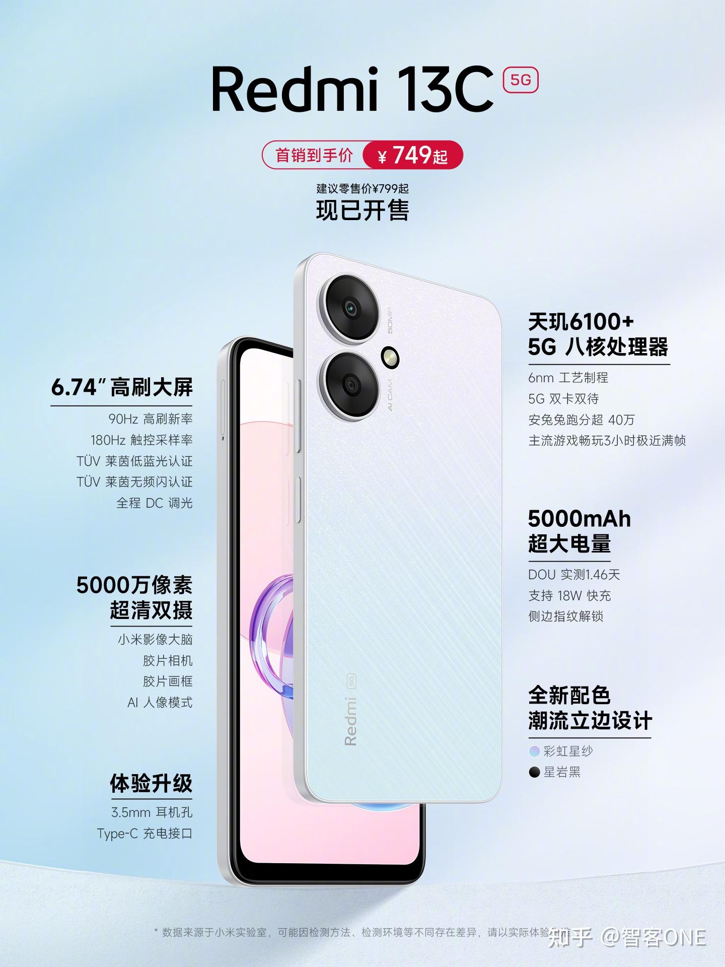 如何评价12月30日发布的Redmi 13C，有哪些亮点和不足？