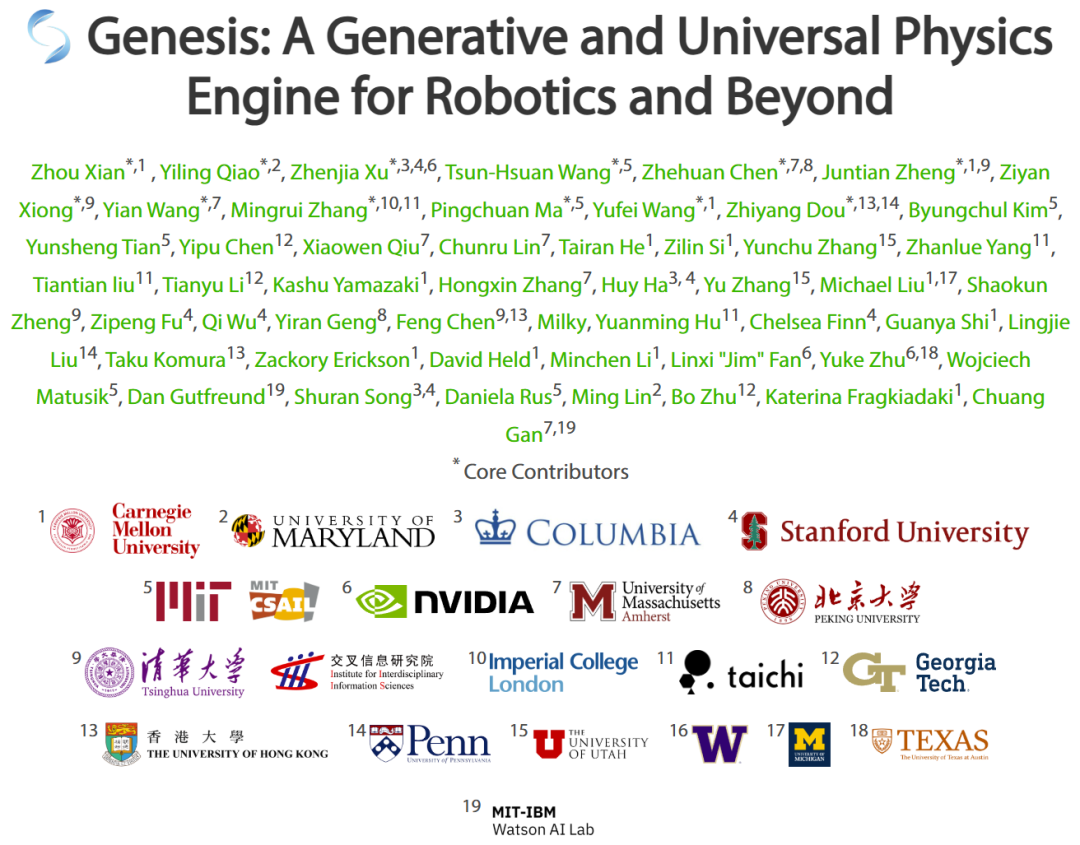 开源生成式物理引擎Genesis：CMU 机器人研究所提升具身智能研究效率，机器人学、具身AI和物理AI应用的强大工具 - 知乎