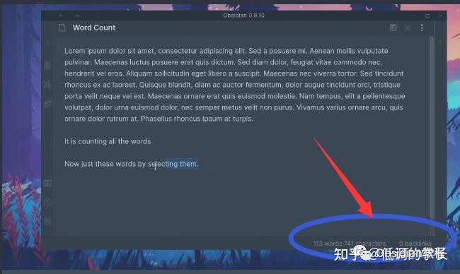 Better Count Word让Obsidian成为你写作的得力助手 - 知乎