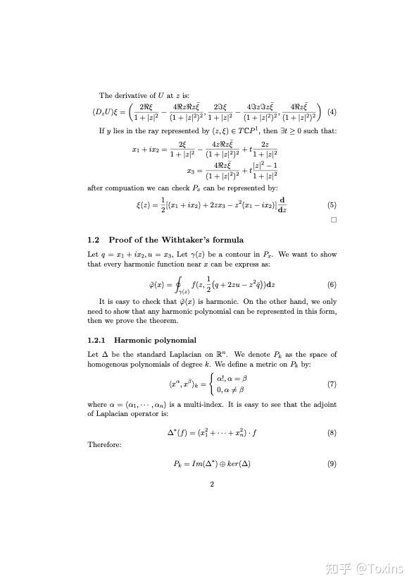 Whittaker's Formula - 知乎