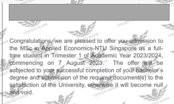 2023 VH Offer | NTU持续获录！祝贺VH学员斩获南洋理工应用经济学硕士offer！ - 知乎