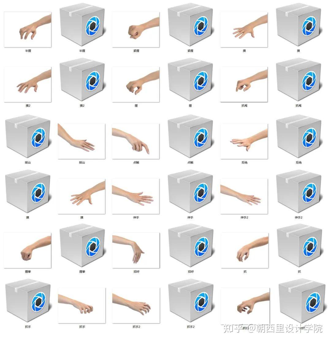 keyshot渲染丨15款真实人物手部渲染源文件 - 知乎