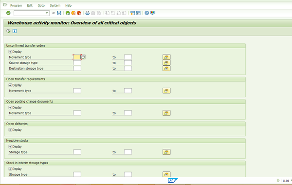 SAP WM初阶之事务代码LL01 - Warehouse Activity Monitor - 知乎