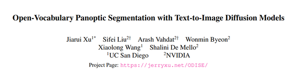 CVPR23 Highlight｜扩散模型也能用来做分割？UCSD与NVIDIA提出全景分割新SOTA - 知乎
