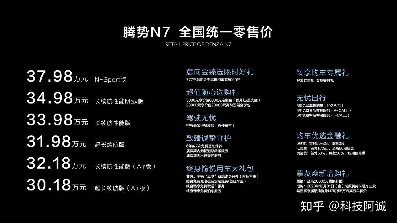 【让顶配变标配, 35万级豪华大五座家用SUV首选——腾势N7】 - 知乎