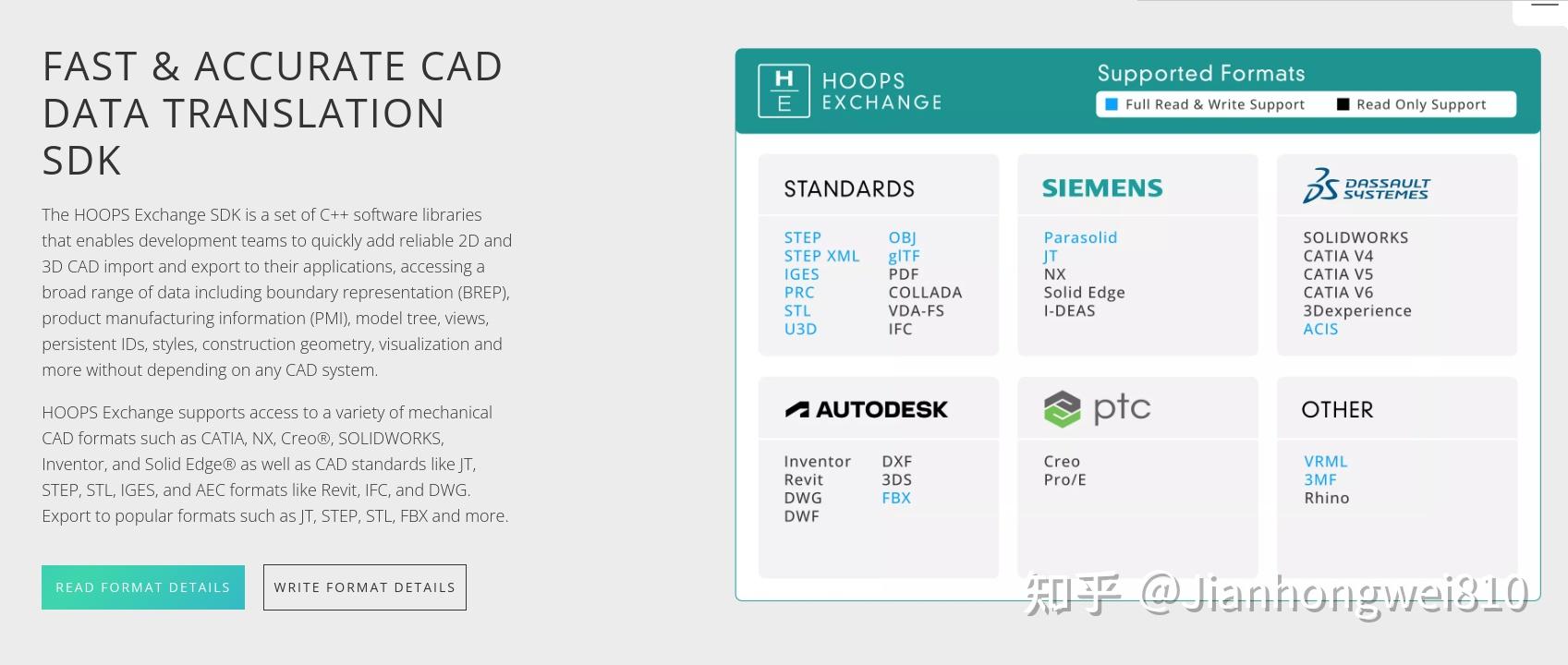 三维CAD数据格式转换商业组件2022 - 知乎
