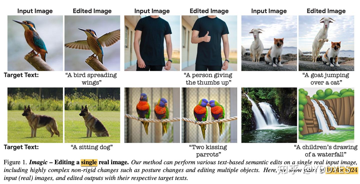 Imagic: Text-Based Real Image Editing with Diffusion Models - 知乎