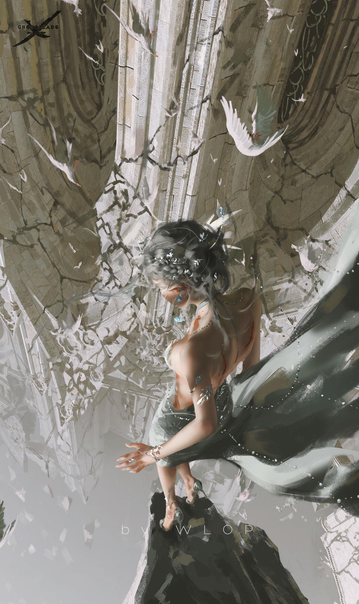 我喜欢的-鬼刀WLOP最新全面屏电脑、手机壁纸&头像无水印-Xilixili猫不语 - 知乎