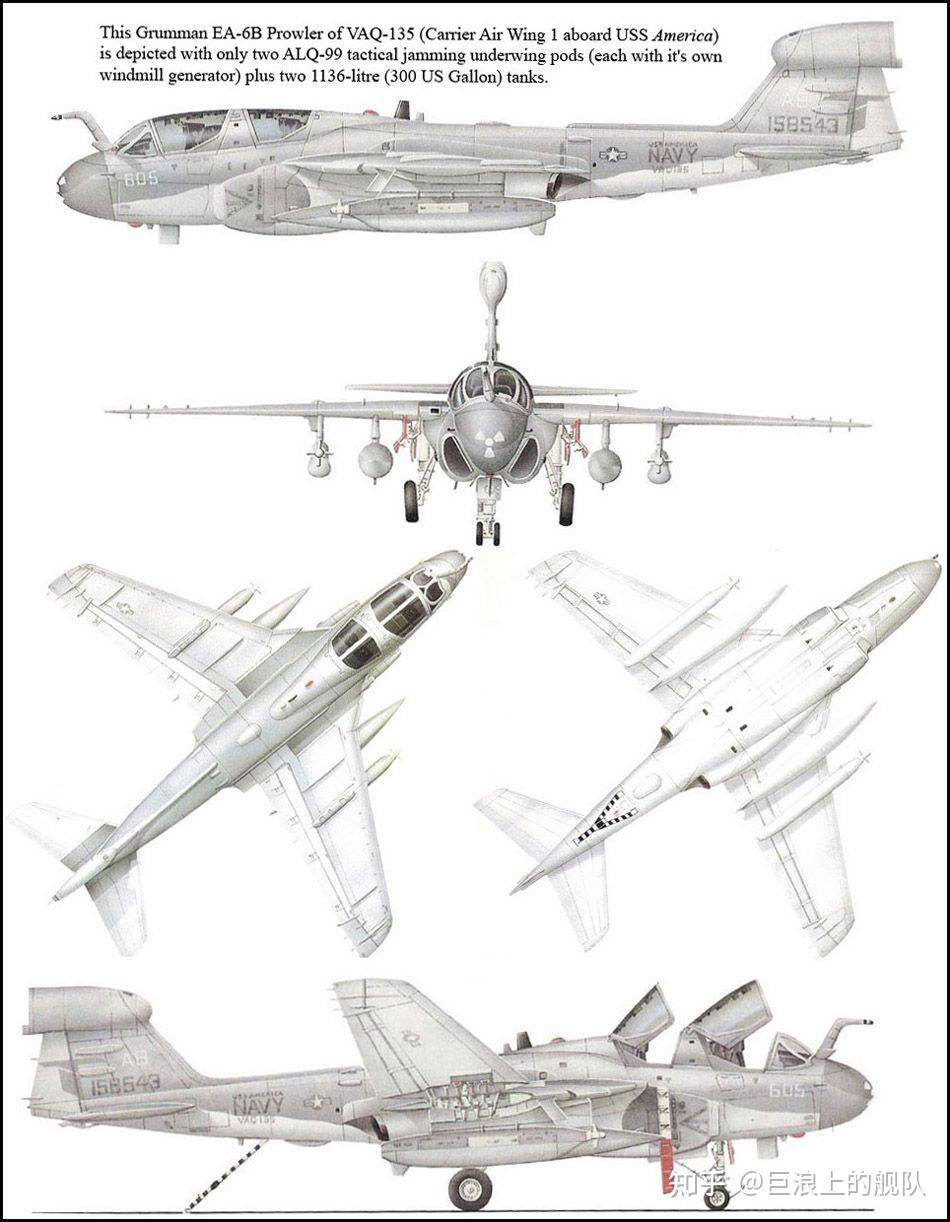 美国海军EA-6B徘徊者 Prowler 电子战机 - 知乎
