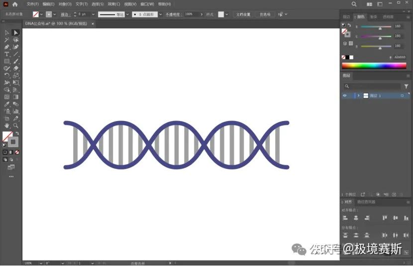 【科研绘图】用Adobe Illustrator轻松绘制DNA的秘诀 - 知乎