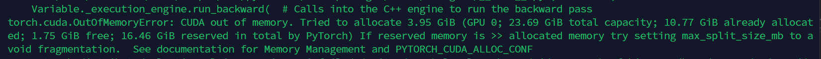 CUDA oom 通过设置PYTORCH_CUDA_ALLOC_CONF中的max_split_size_mb解决Pytorch的显存碎片化导致的CUDA:Out Of Memory - 知乎