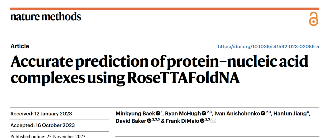 Nat. Methods | RoseTTAFoldNA准确预测蛋白质-核酸复合体 - 知乎