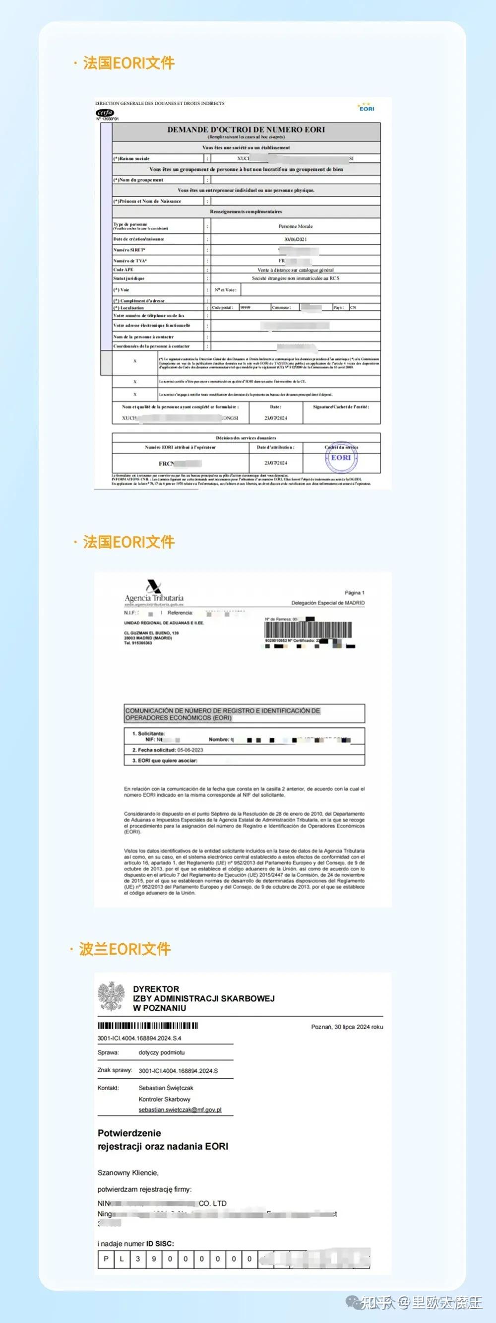 一文解决欧盟新规ICS2申报资质烦恼！深入了解EORI的作用及申请流程 - 知乎