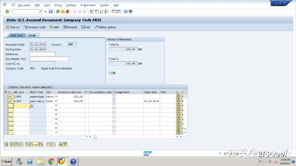 SAP FI课程 3.5 FB50事务代码详解 - 知乎