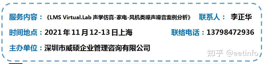 LMS Virtual.Lab声学仿真-家电-风机类噪声噪音案例分析及实践培训班 - 知乎