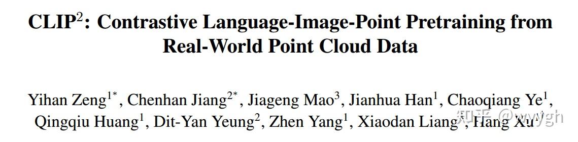 CLIP2 : Contrastive Language-Image-Point Pretraining from Real-World ...