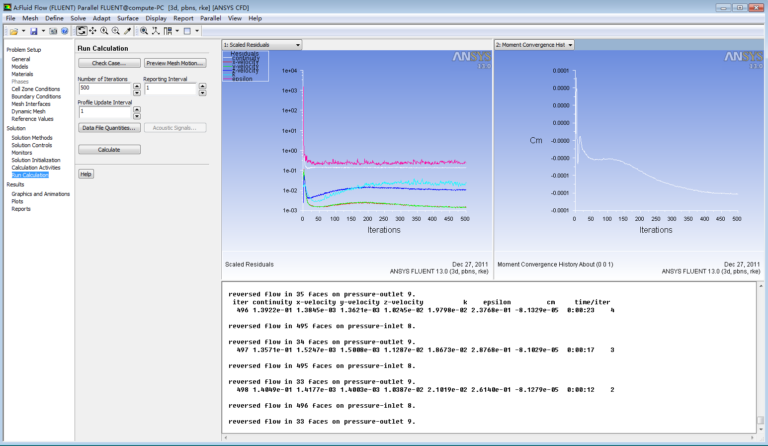 Fluent离心风扇仿真案例操作详解-3.求解计算 - 知乎