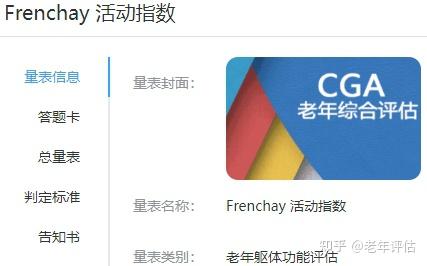 Frenchay活动指数在老年人能力评估中的专业应用与价值 - 知乎