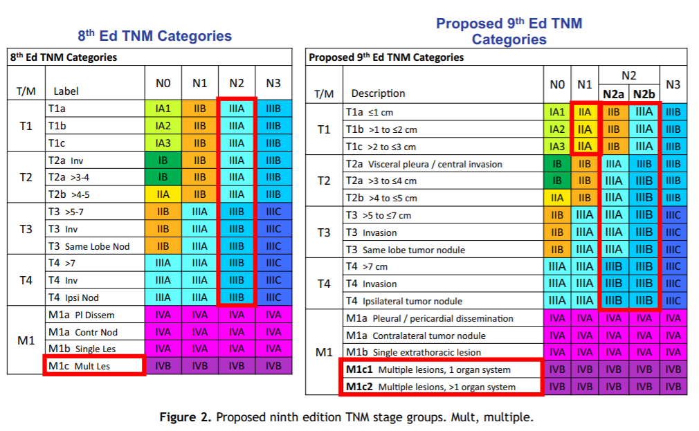 第九版肺癌TNM分期系统 - 知乎