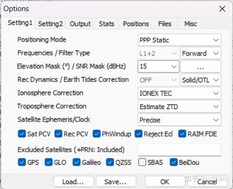 RTKLIB 2.4.2后处理PPP设置参数简介 - 知乎