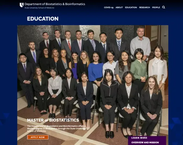 杜克大学Master of Biostatistics项目| 携隐海外留学白皮书 - 知乎