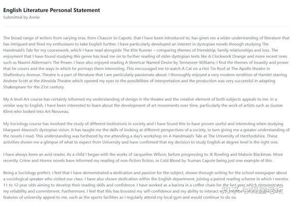 如何撰写强有力的个人陈述personal statement - 知乎