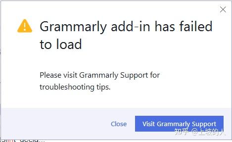 Error: Grammarly add-in has failed to load-亲测有效 - 知乎