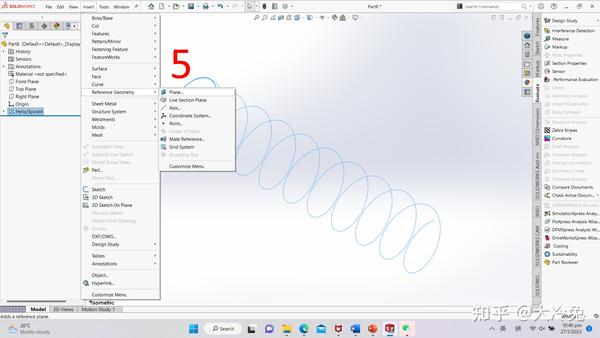 科研笔记：使用Solidworks2021绘制绕线 - 知乎