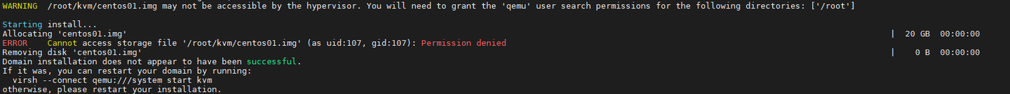 KVM on Centos7 Getting Cannot Access Storage File Permission Denied - 知乎