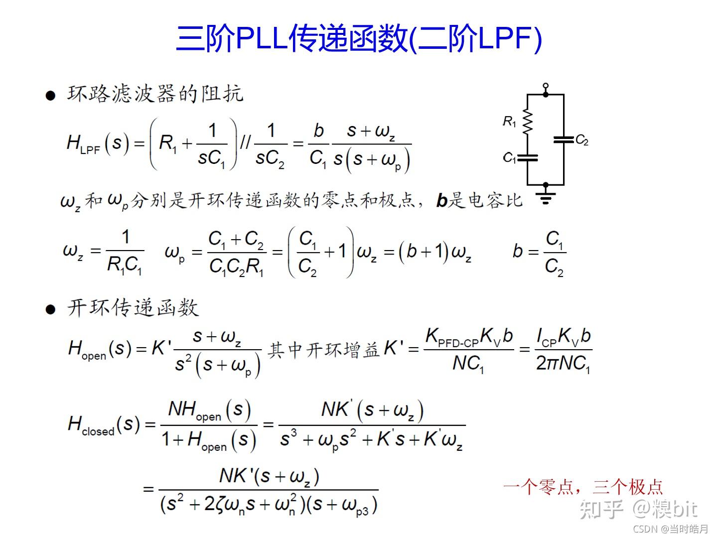 三阶闭环PLL噪声传递函数推导(转) - 知乎