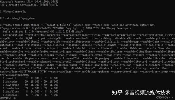 ffmpeg视频剪切与拼接 - 知乎