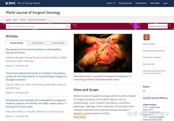 国人热捧的3-5分肿瘤学系列期刊，明年或破5分！国人占比友好，医学生码住！ - 知乎