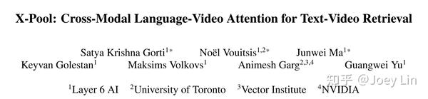 X-Pool: Cross-Modal Language-Video Attention for Text-Video Retrieval - 知乎