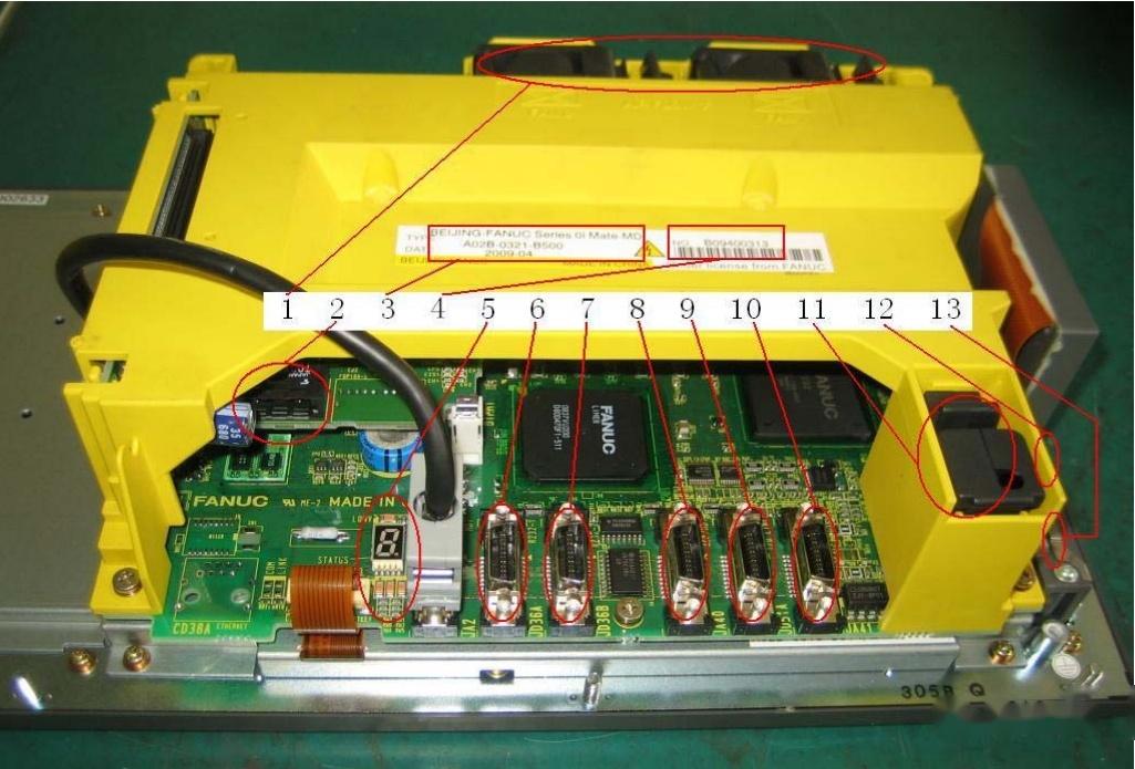 FANUC 0iD系统实物图及各接口含义 - 知乎