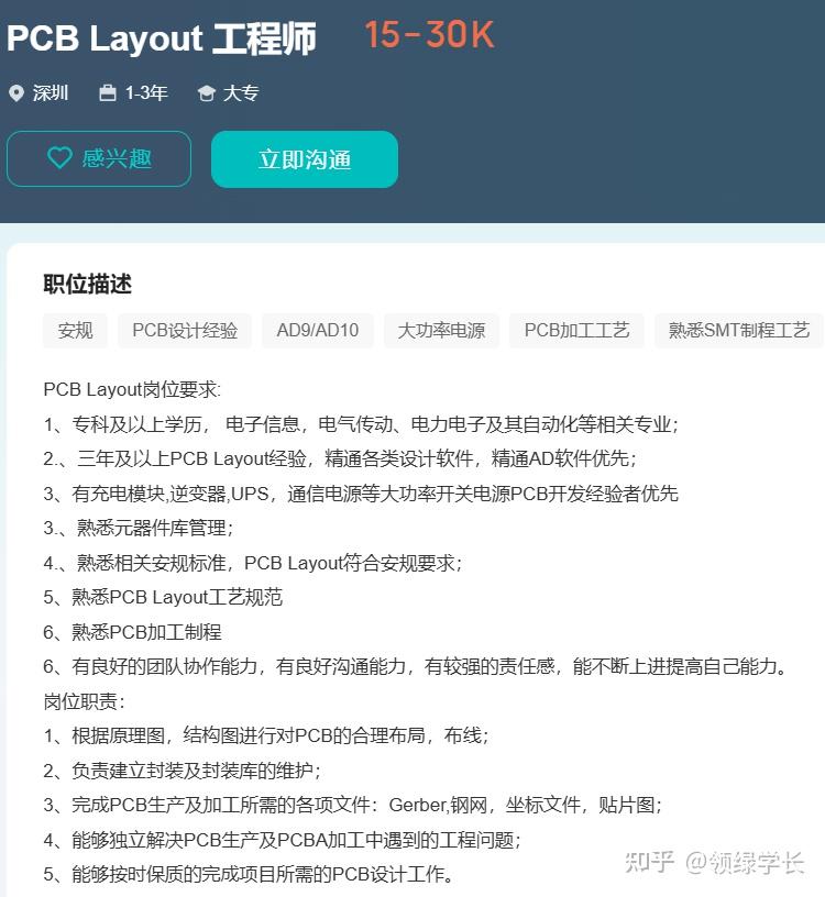 PCB工程师学到什么程度，才能去和面试官对线？（含高速PCB设计学习内容）岗位需求|学习路线|学习资源 - 知乎
