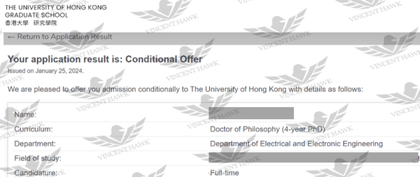 2024 VH Offer | 港大EEE全奖PHD拿下~恭喜VH学员 - 知乎