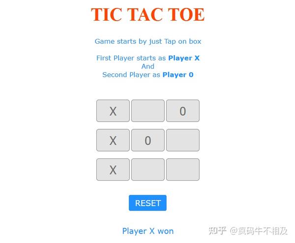 用JavaScript编写简单的井字棋游戏 - 知乎