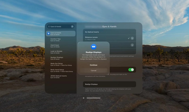Apple Vision Pro 眼动和手部追踪设置曝光 - 知乎