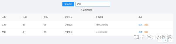 React结合antd实现表格的增删改查 知乎
