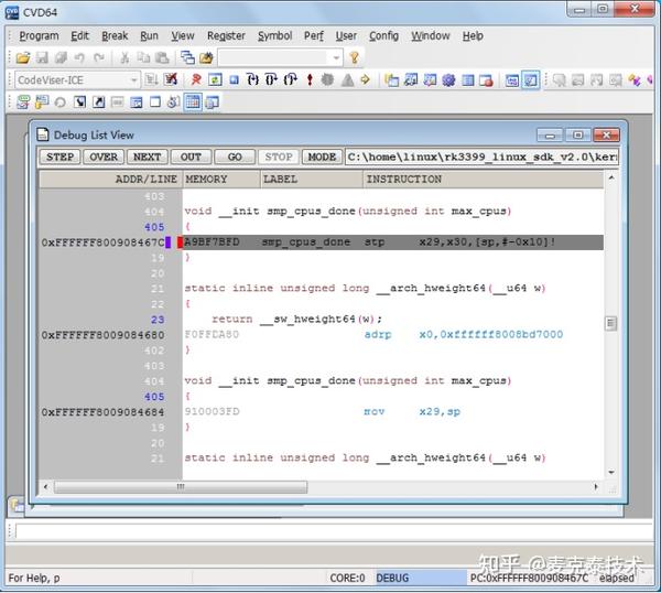 使用CodeViser 调试RK3399 处理器和Linux kernel指导（第二部分） - 知乎