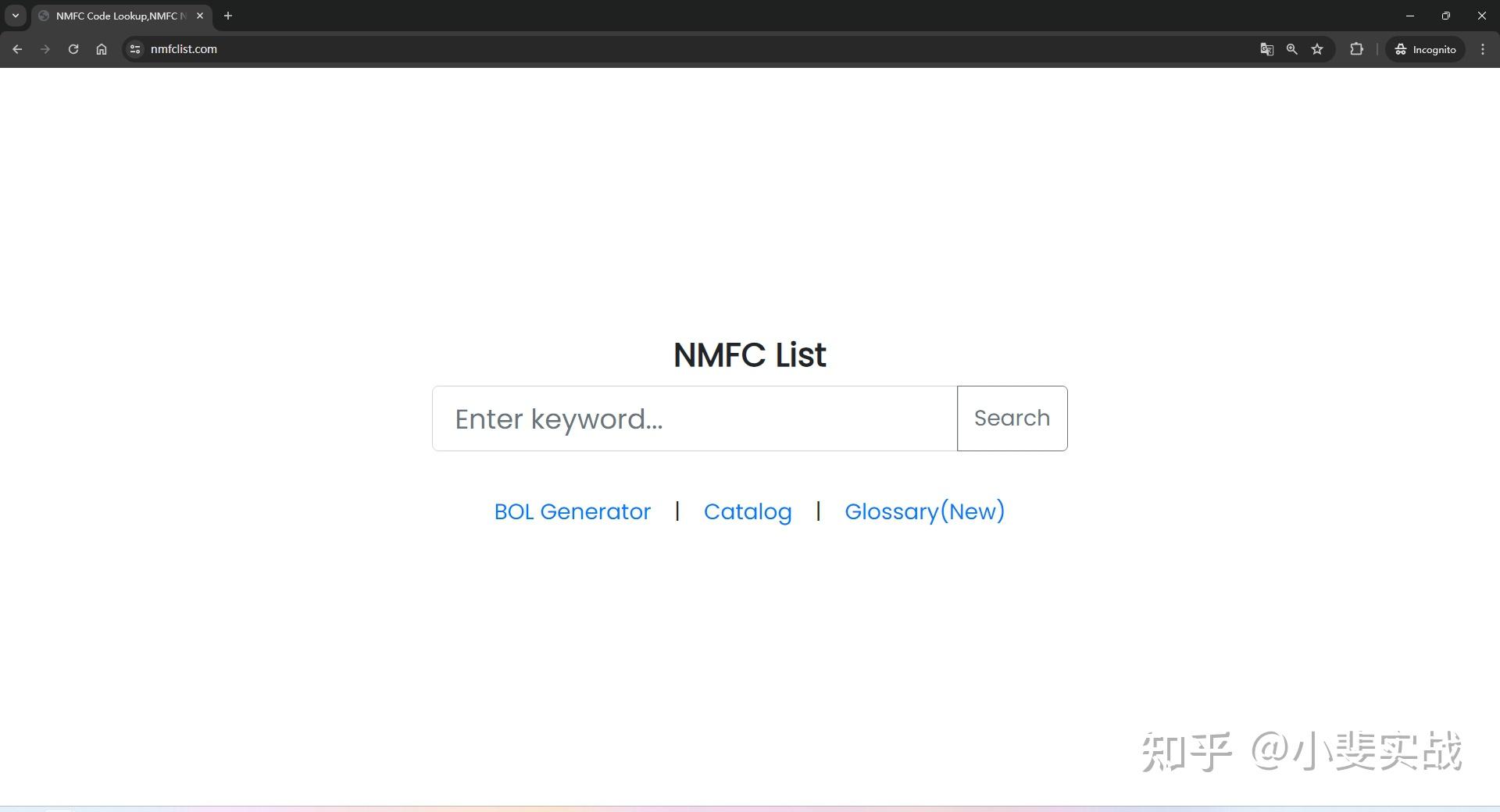 【做了个极度细分的网站】：Freight NMFC Code Lookup | 老外收钱，我免费 - 知乎